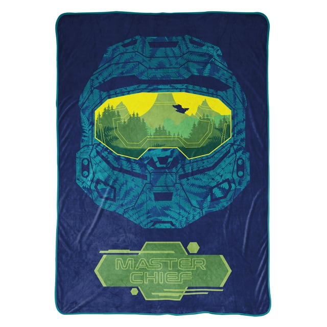 Halo Infinite 'Master Chief' Multicolor 62" x 90" Plush Microfiber ...