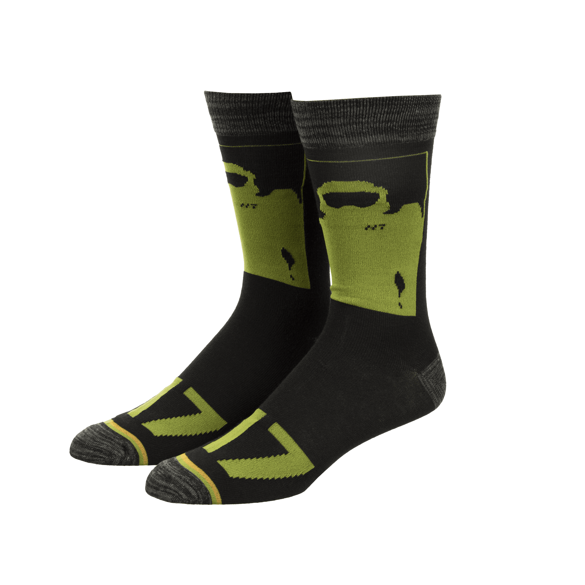 Halo Infinite Master Chief Simplified Art Men's Black Casual Crew Socks ...