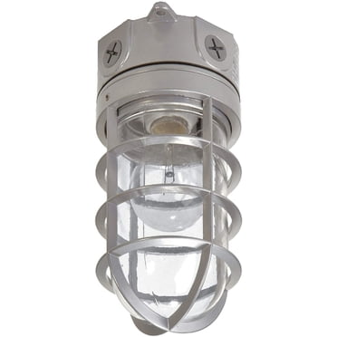 Designers Edge L1706 Silver 150W Ceiling Mount Industrial Light Fixture ...