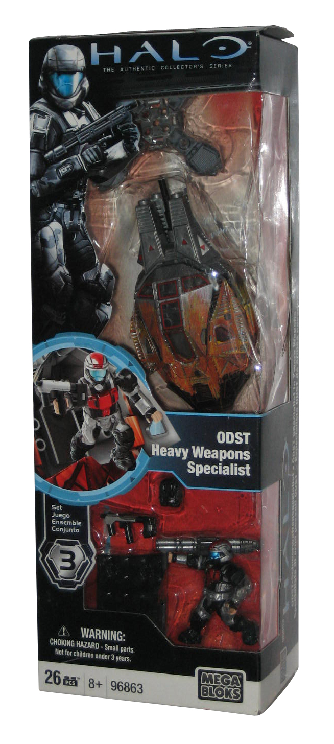Halo Mega Bloks ODST Heavy Weapons Specialist Figure Building Toy Set ...