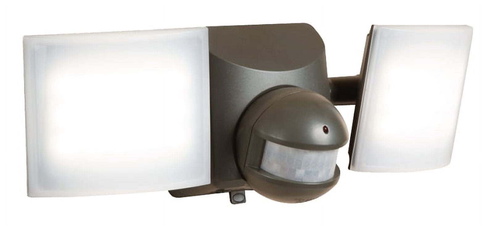 Halo MSLED600 Solar Powered Twin Head Flood Light, 120 V, 50 W, 2-Lamp ...