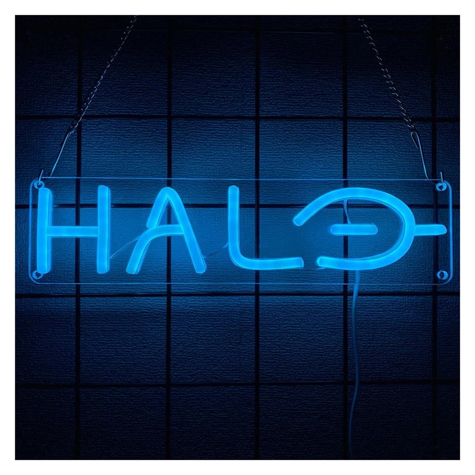 Halo Neon Sign LED Light Dimmable For Game Room Living Room Teen Room ...