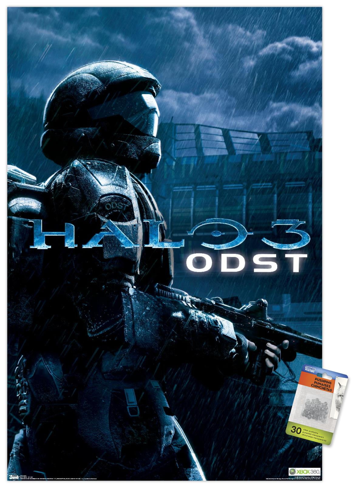 Halo: ODST - Key Art Wall Poster with Push Pins, 22.375" x 34 ...