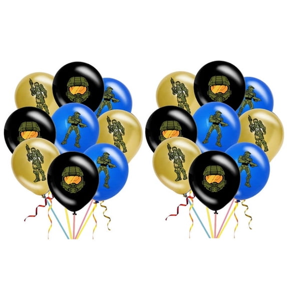 Halo Party Supplies Birthday Favors Decorations Latex Balloons Decor ...