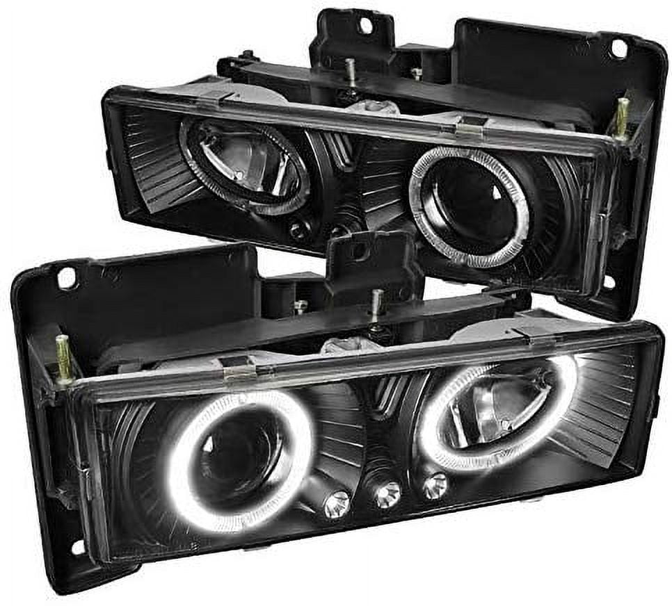 Halo Projector Headlight In Black Housing Clear Lens Made For And ...