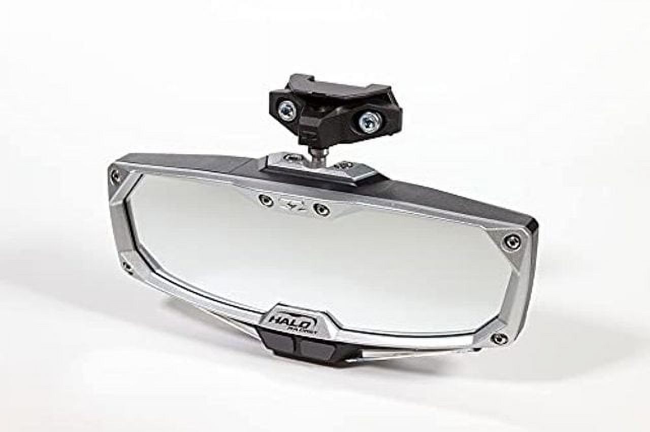 Halo-RA LED Rearview Mirror with Cast Aluminum Bezel for Polaris RZR ...