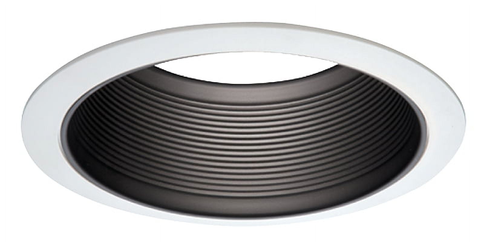 Halo RE-6100BB Tapered Metal Baffle with Two-Trim Rings, Black, 6 ...