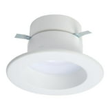 Halo RL4 Series Matte White 4 in. W LED Retrofit Recessed Lighting 11.7 ...