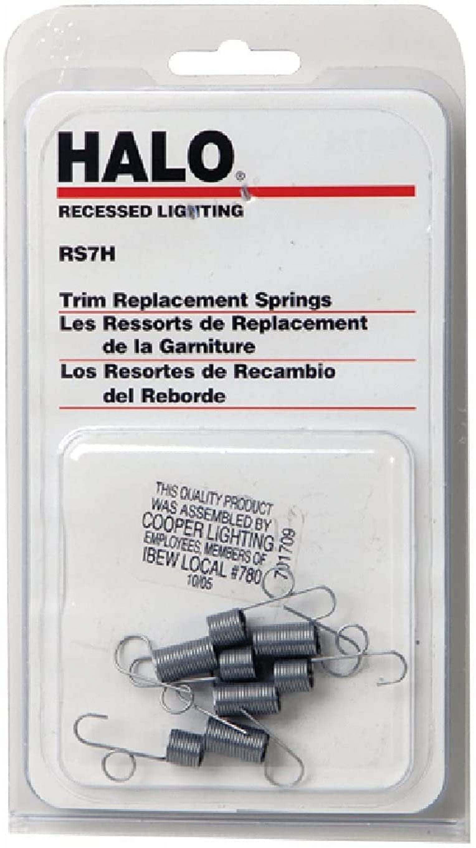 Halo Recessed Lighting RS7H H7 Recessed Housing Replacement Springs 4 ...