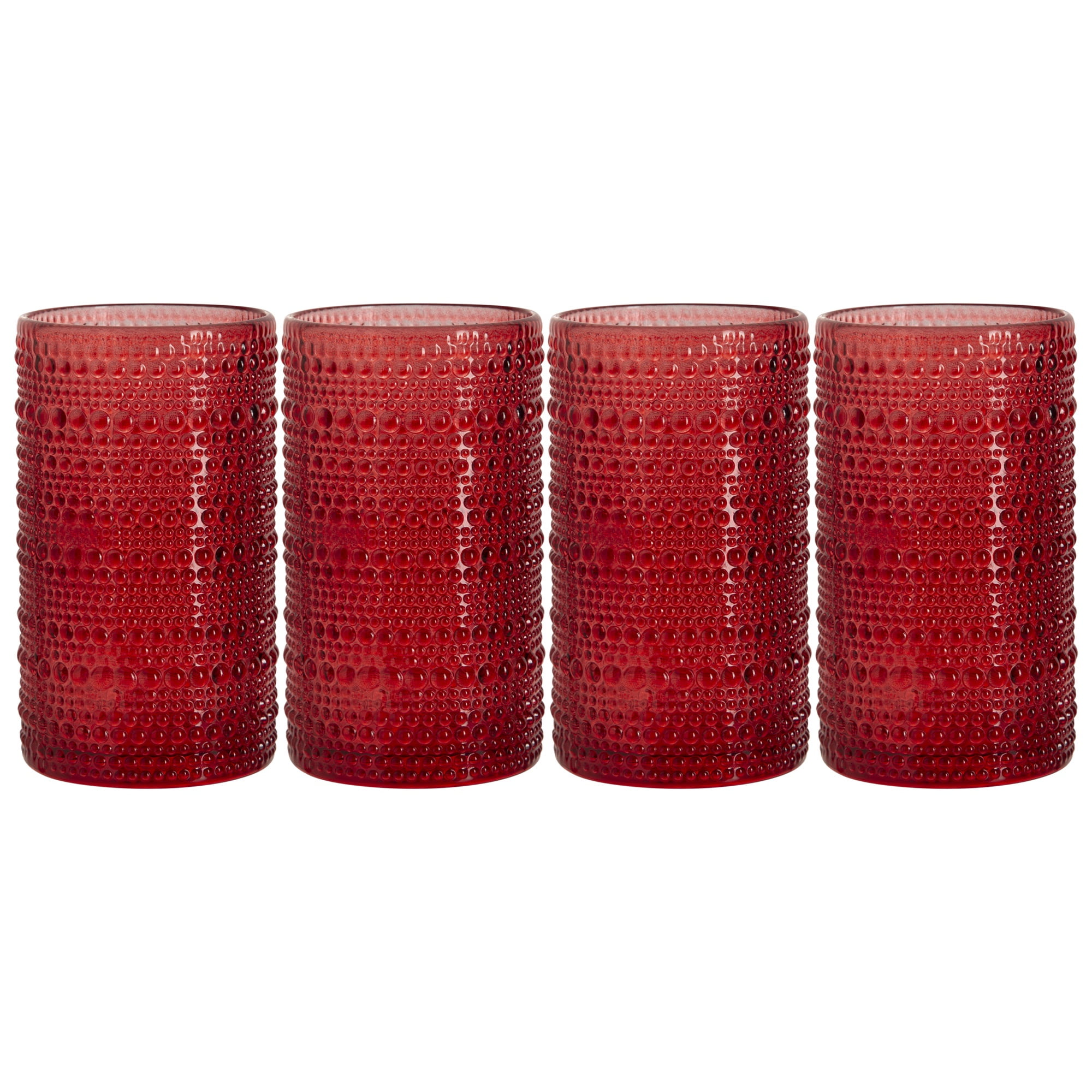 Halo Red 15oz Highball Glass-Set of Four - Walmart.com