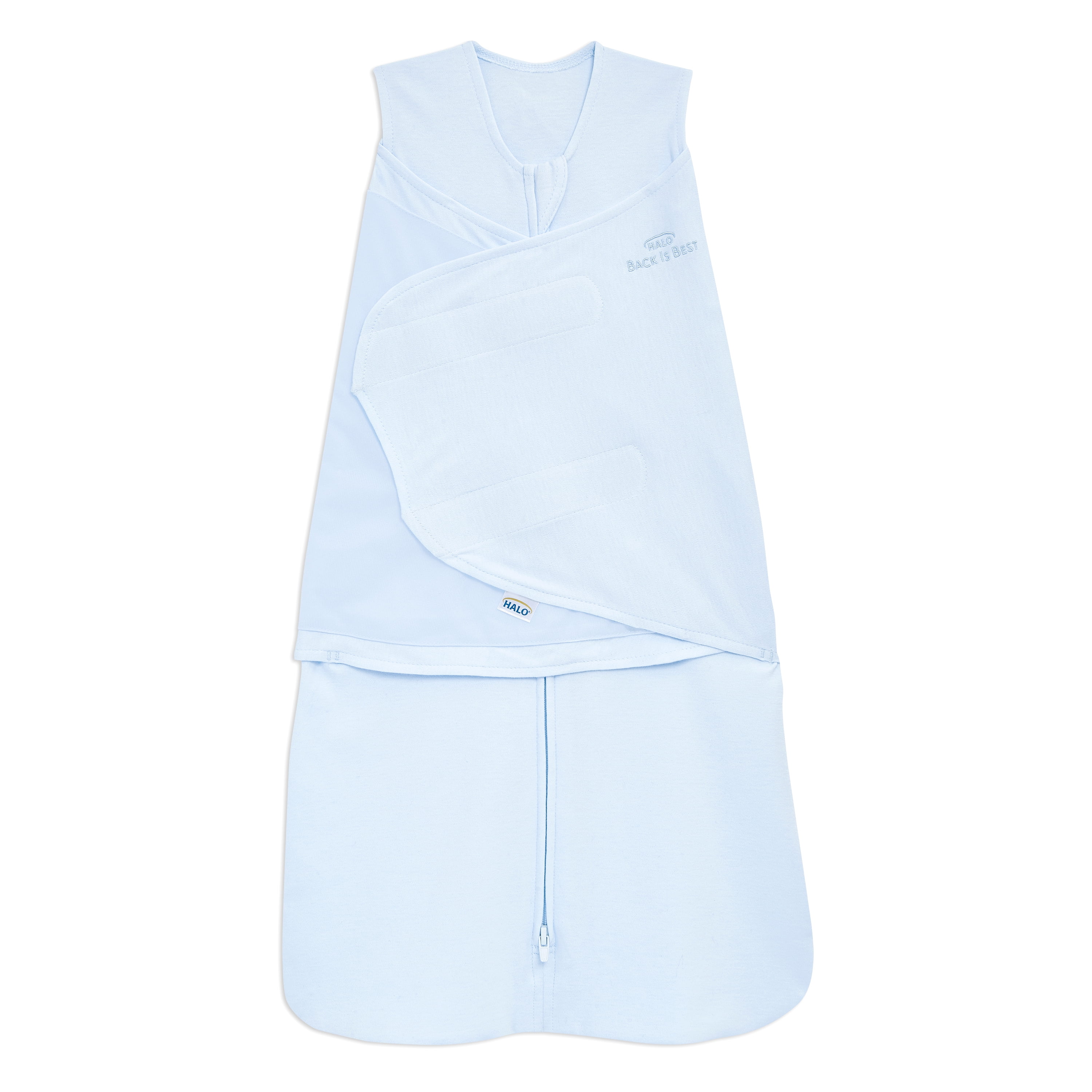 Halo® Sleepsack® Swaddle, 100% Cotton, Baby Blue, Newborn Boys, Easy ...