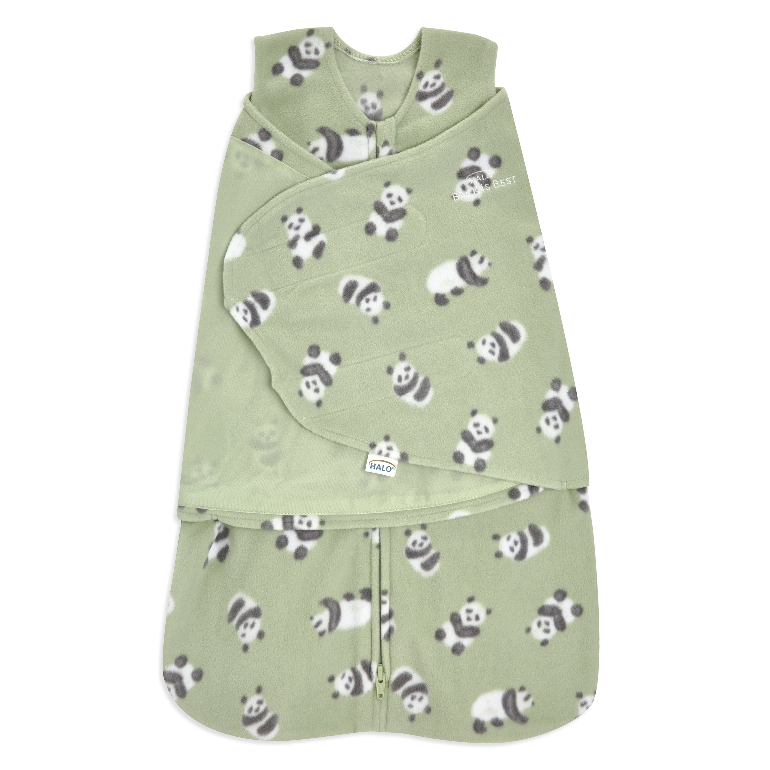 Halo Sleepsack Baby Swaddle, Micro-Fleece, Cozy Pandas, Small Unisex, 3 ...
