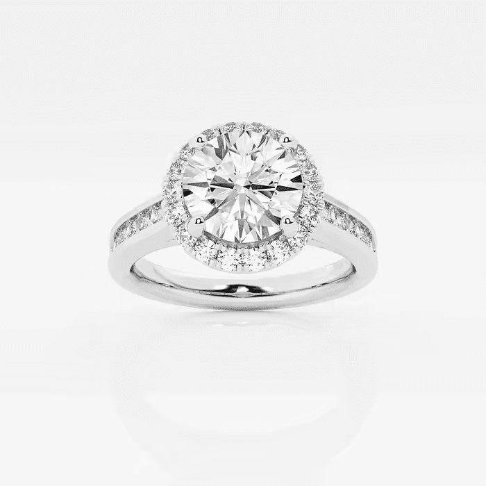 Halo Style Channel cut Engagement Ring - Walmart.com