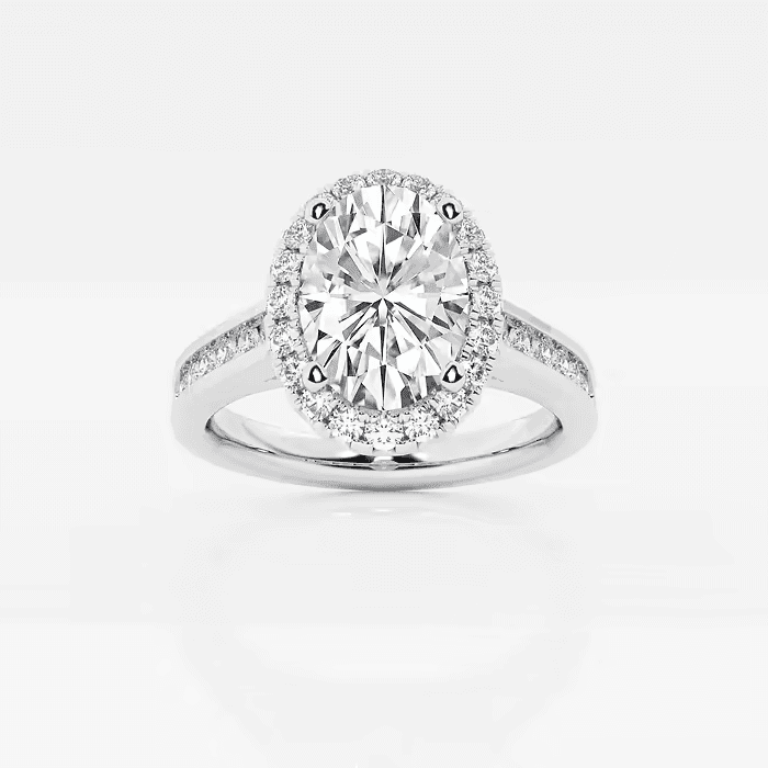 Halo Style Channel cut Engagement Ring - Walmart.com