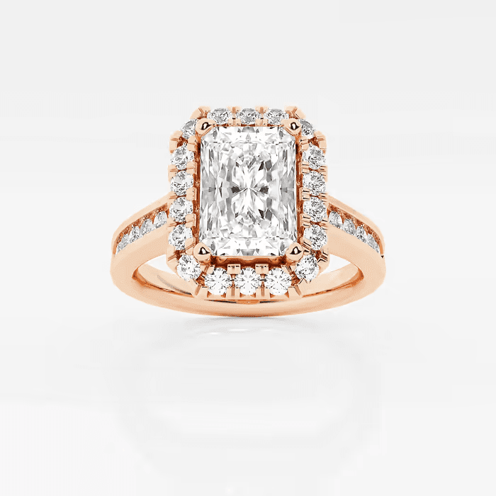 Halo Style Channel cut Engagement Ring - Walmart.com