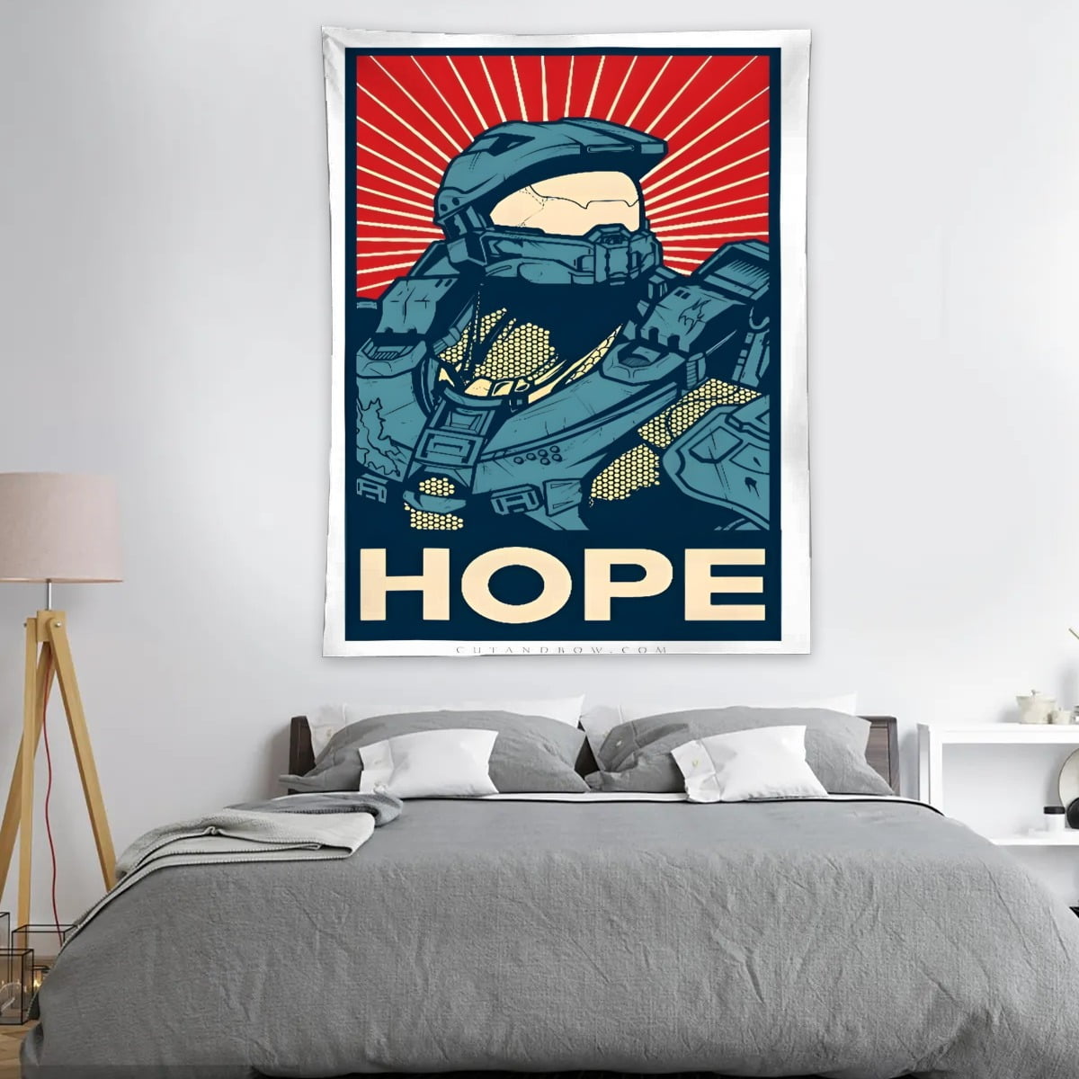 Halo Tapestry 40 x 60 Inches With Vivid Colors Realistic Details Easy ...