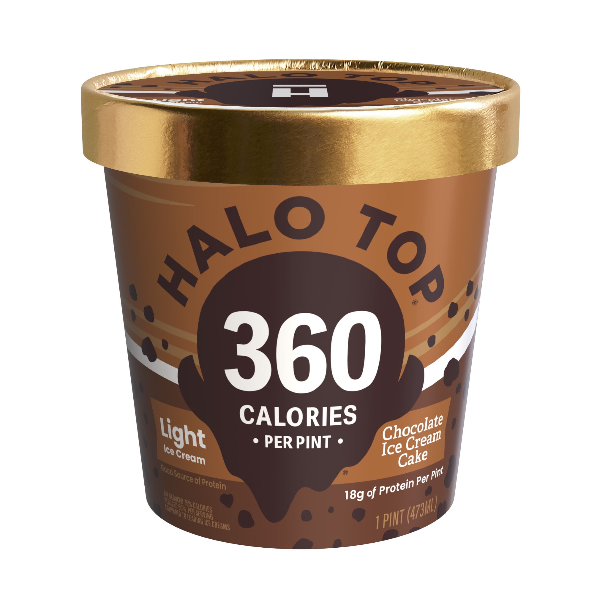 Halo Top Chocolate Ice Cream Cake Light Ice Cream, With A Good Source ...