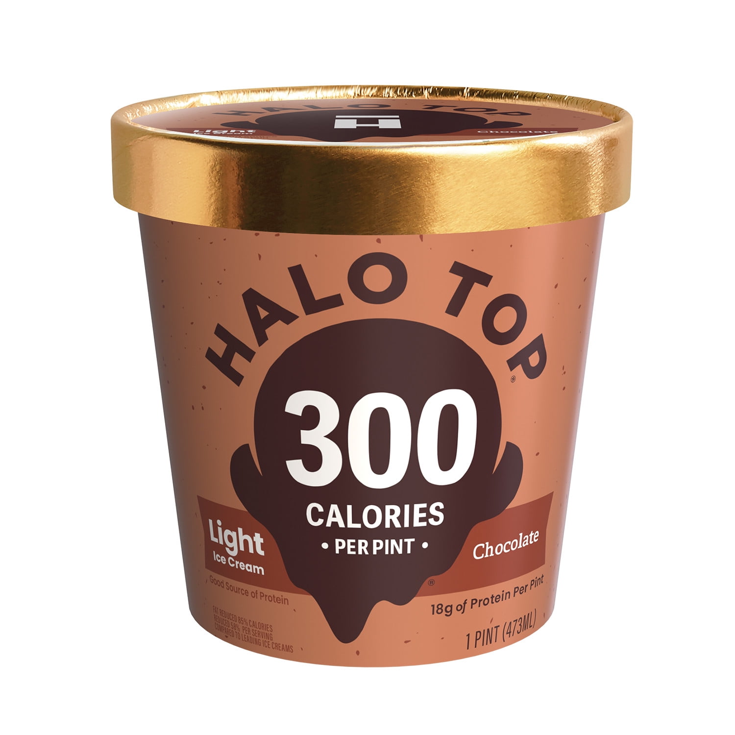 Halo Top Chocolate Light Ice Cream, With A Good Source of Protein ...