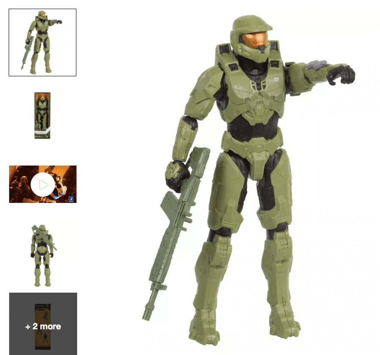 Jazwares Halo 12in Master Chief Figure with Assault Rifle Accessory ...