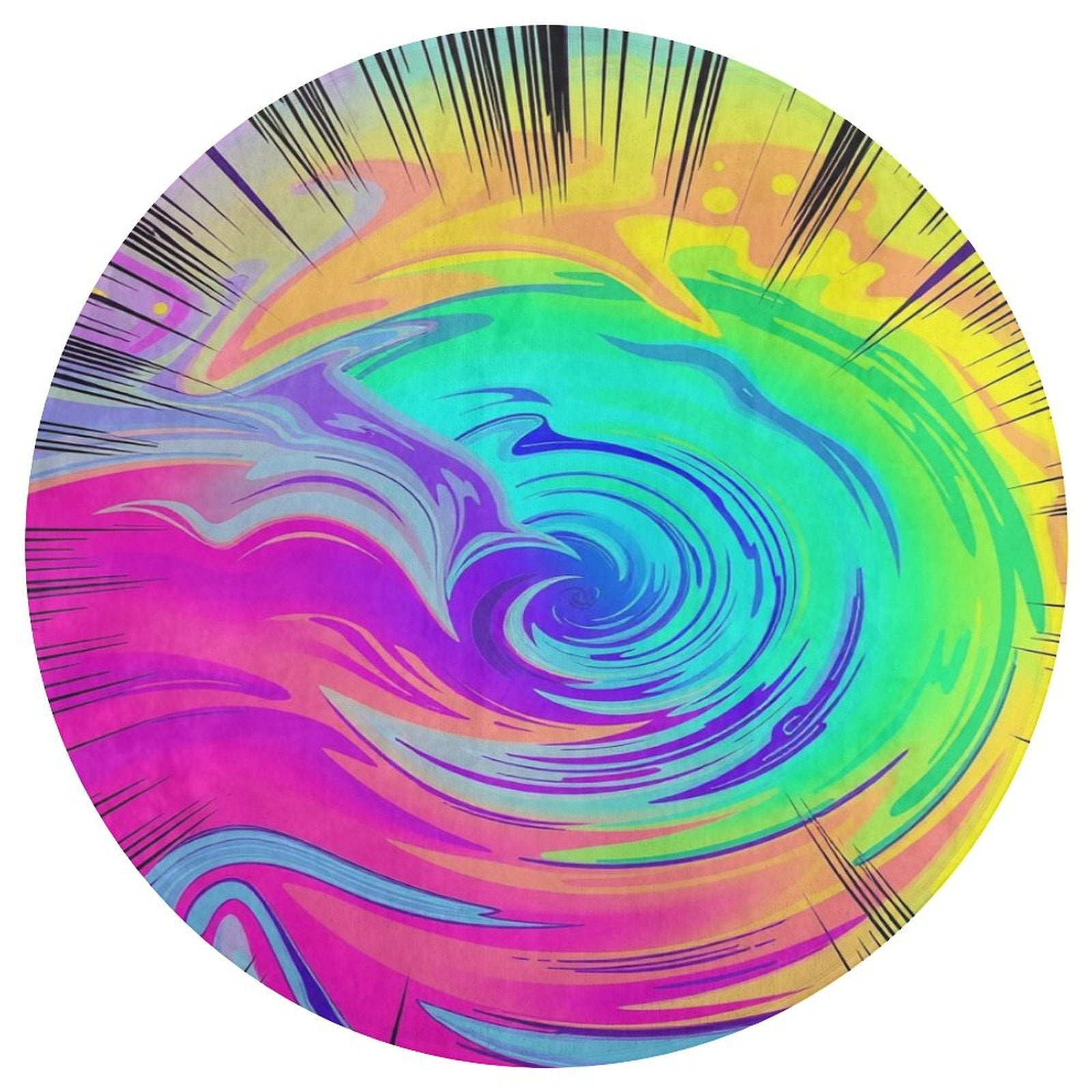 Halo Vortex Circular Carpet Floor Mat Living Room Sofa Room Bed Rug ...