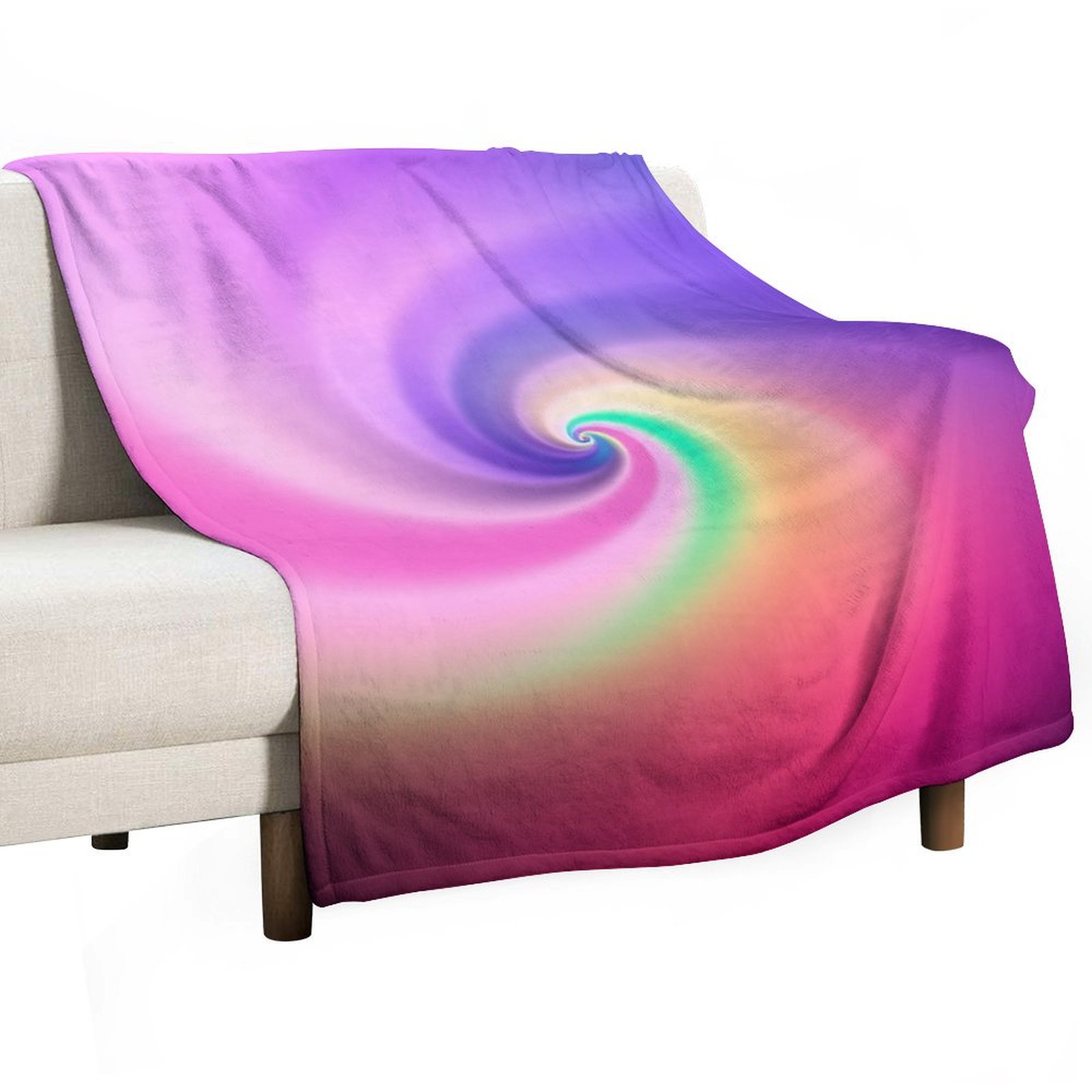 Halo Vortex Plush Throw Blankets Cartoon Cute Blanket for Bedding ...