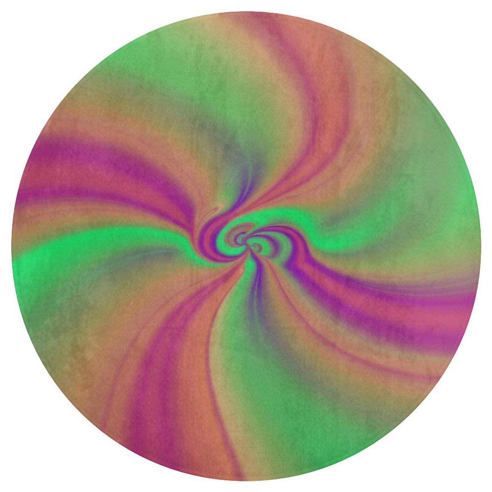 Halo Vortex Round Area Rug Floor Carpets Washable Indoor Floor Area Mat ...