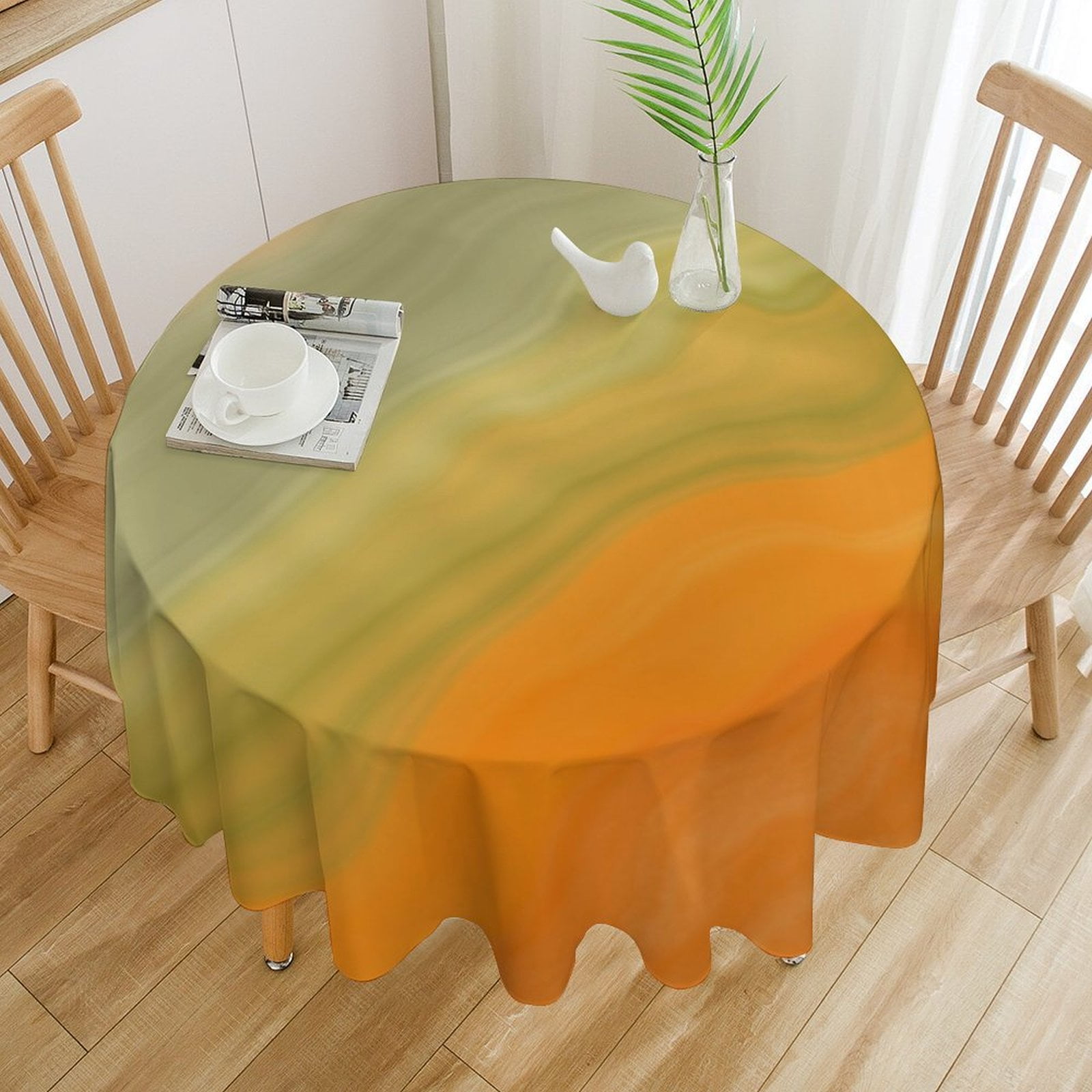 Halo Vortex Round Polyester Tablelcoth Circular Table Cover,Multi ...