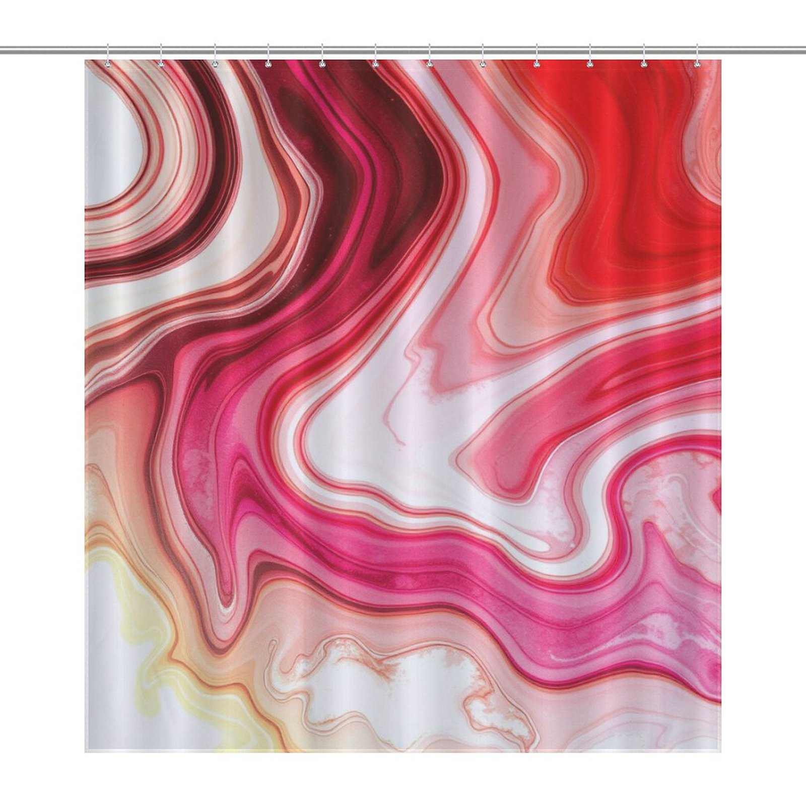 Halo Vortex Shower Curtain Waterproof Bathroom Decorative 3D Printed ...