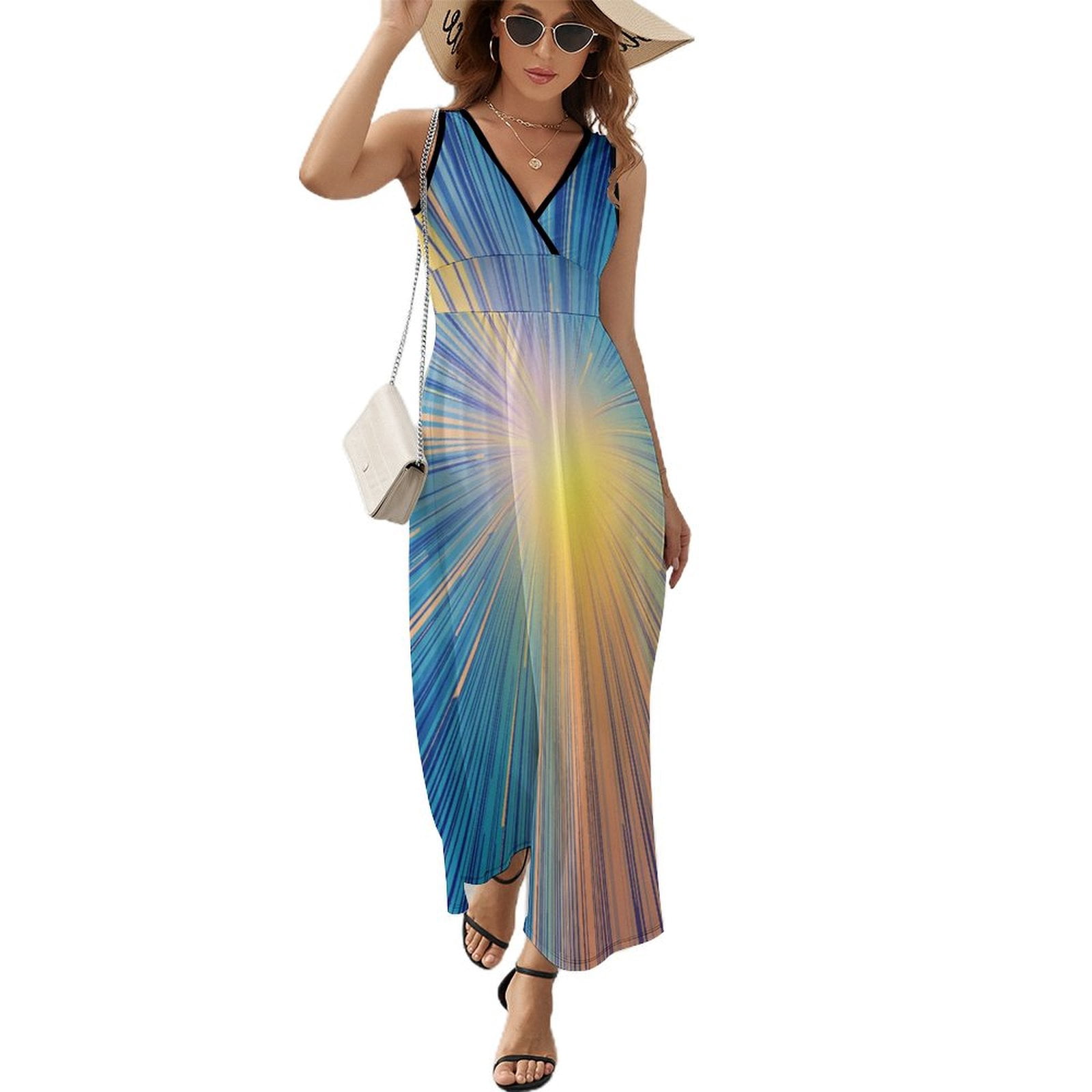 Halo Vortex Sleeveless Luxury Evening Dress For Women Party Dress ...