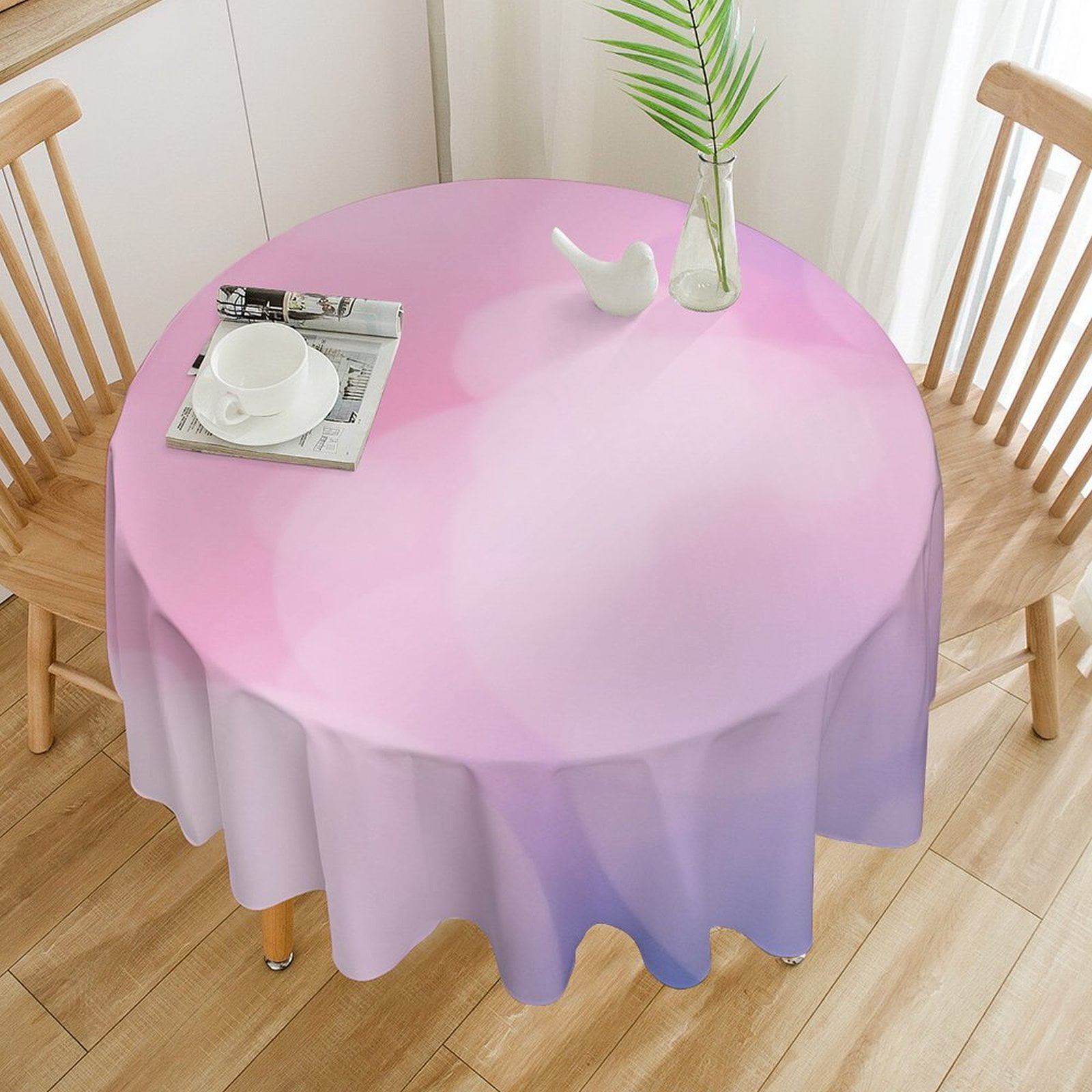 Halo Vortex Table Cloth Round PVC Wedding Kitchen Dining Desk Table ...