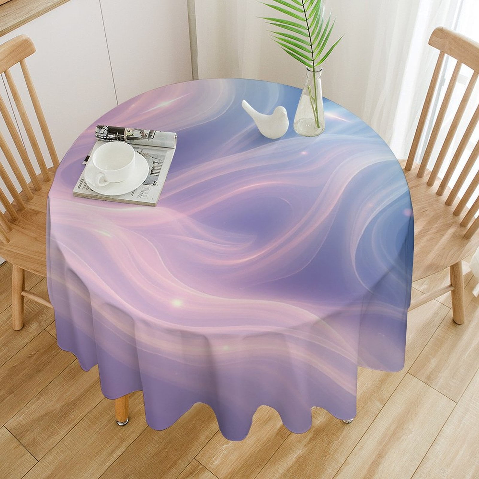 Halo Vortex Table Cloth Round PVC Wedding Kitchen Dining Desk Table Cover Coat - Walmart.com