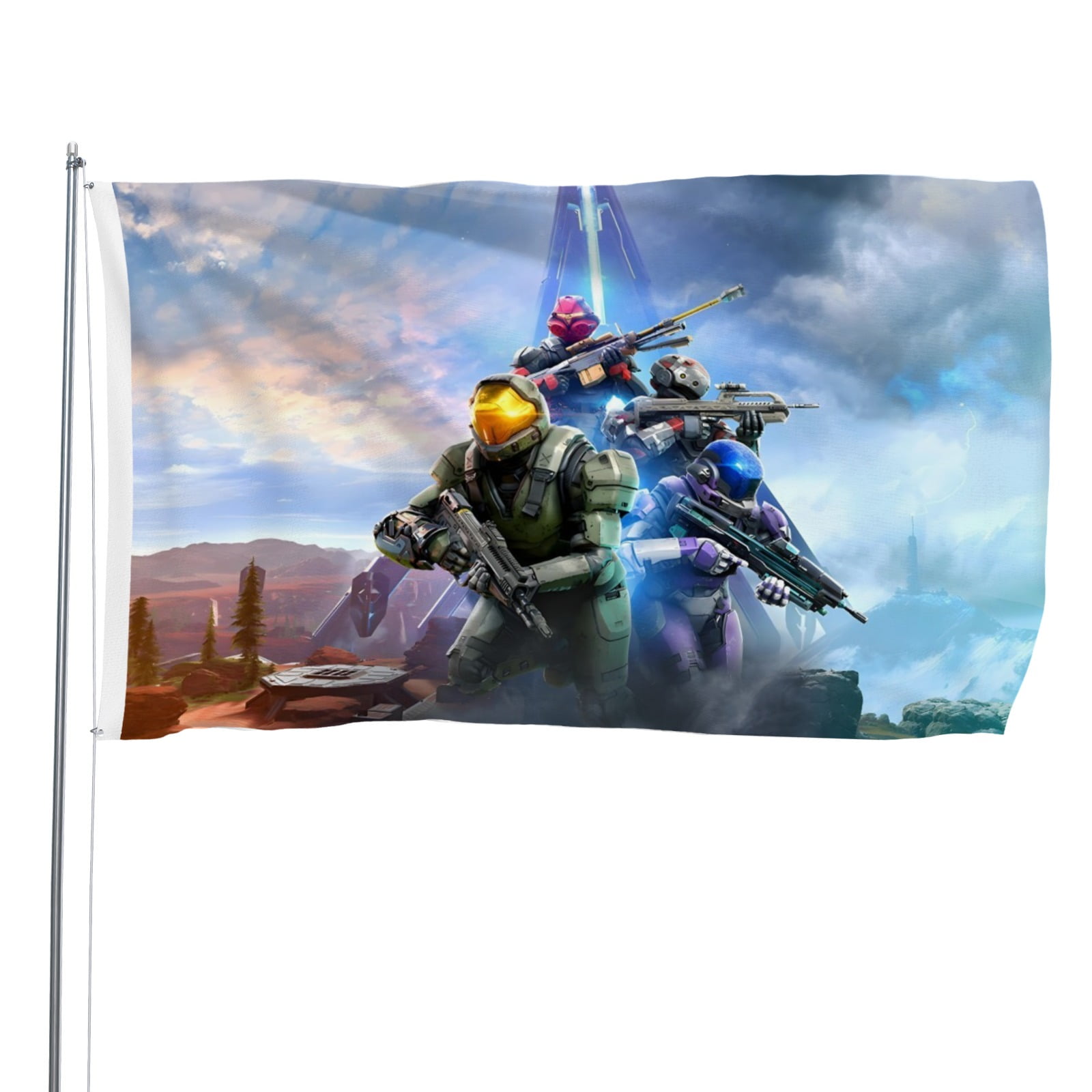 Halo-themed Printed Flag Perfect gift for fans, friends, and family ...