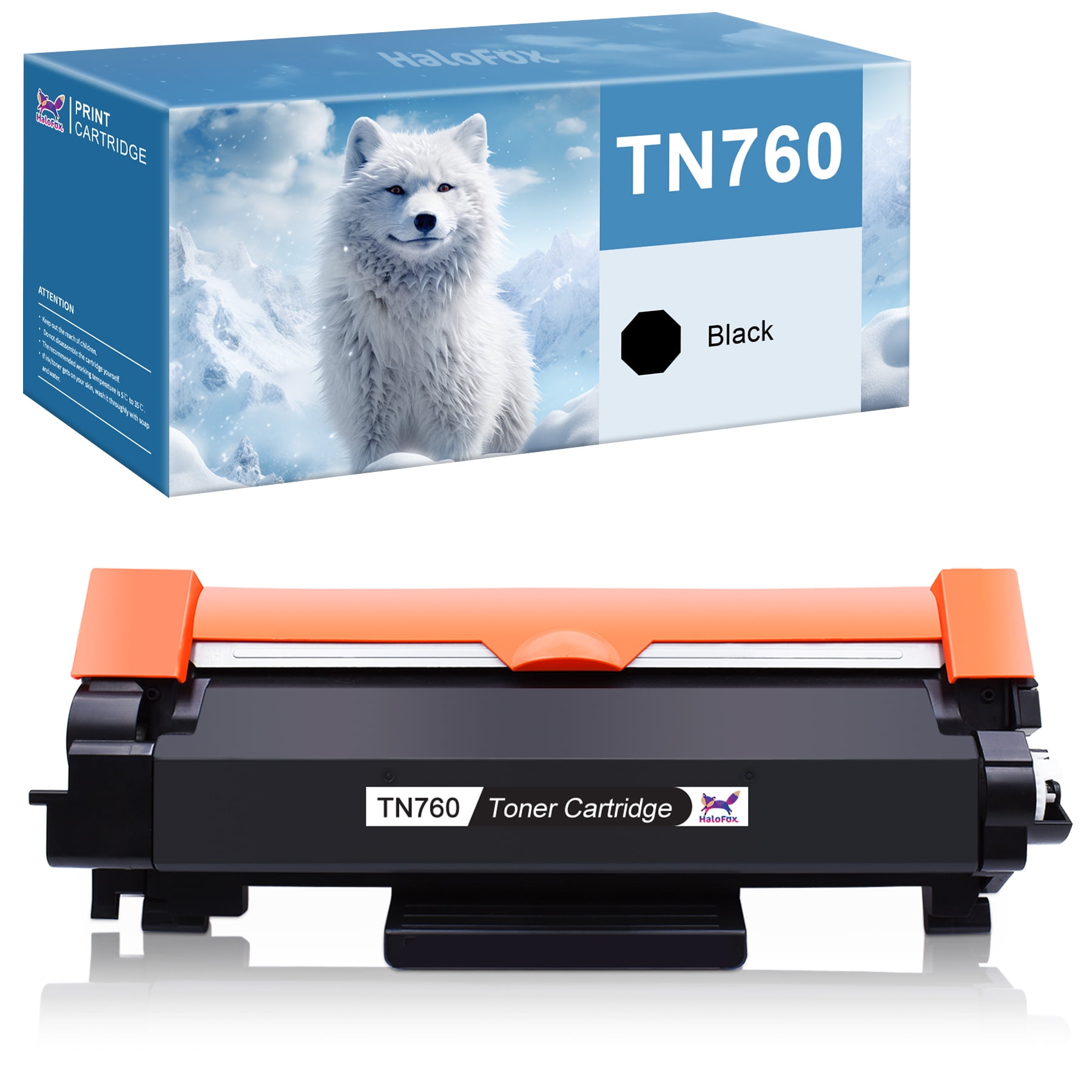 HaloFox Compatible Toner for Brother TN760 TN-760 Work with HL-L2395DW ...