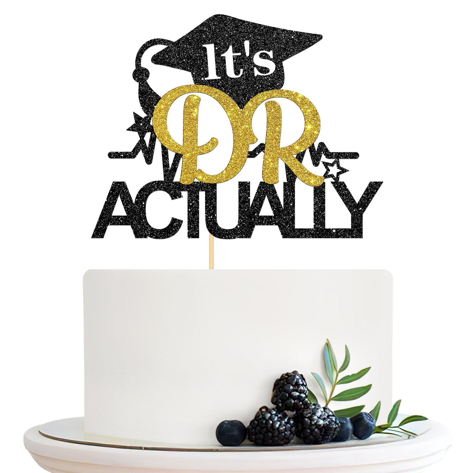 Halodete It's DR FEV6 Actually Cake Topper - Congrats Master Degree PHD ...