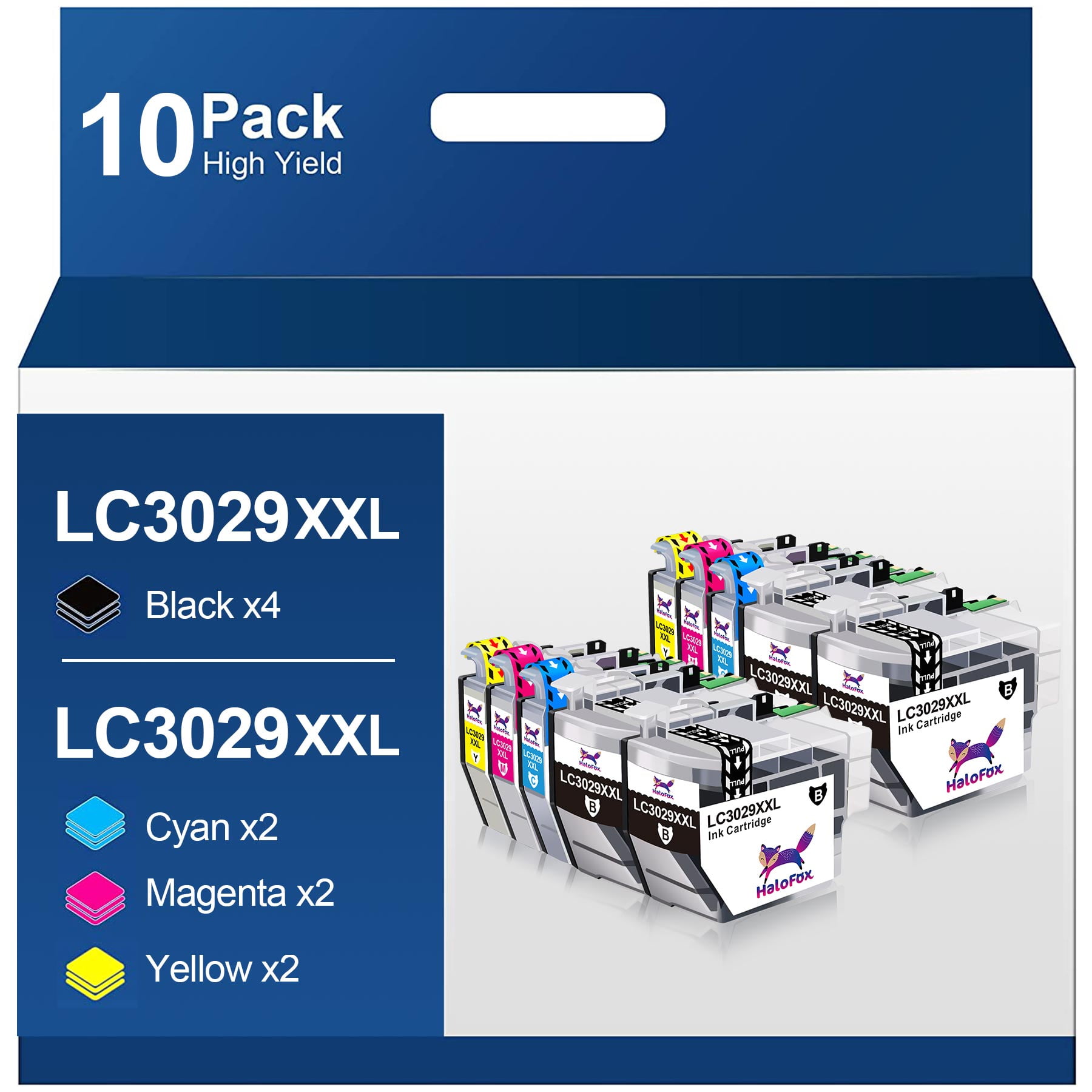 Halofox LC3029XXL Ink Cartridge Replacement for Brother Ink LC3029 3029 ...