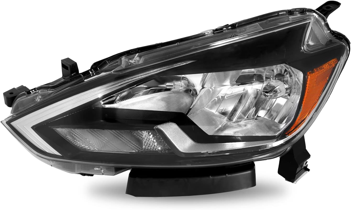 Halogen Headlight Assembly Compatible with 2016-2019 Nissan Sentra ...