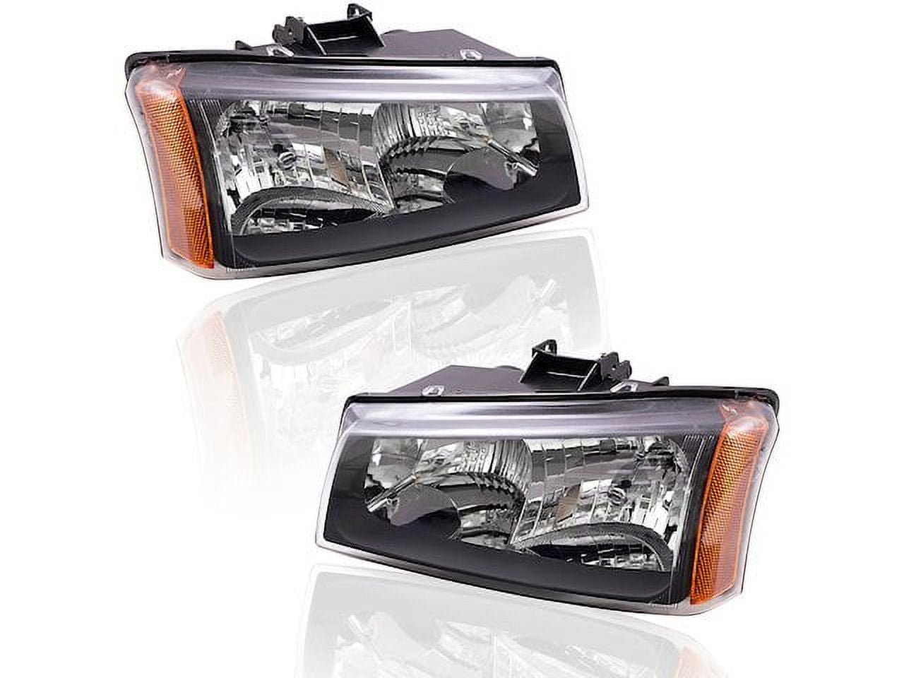 Halogen Headlight Assembly Set of 2 - Compatible with 2003 - 2006 Chevy ...