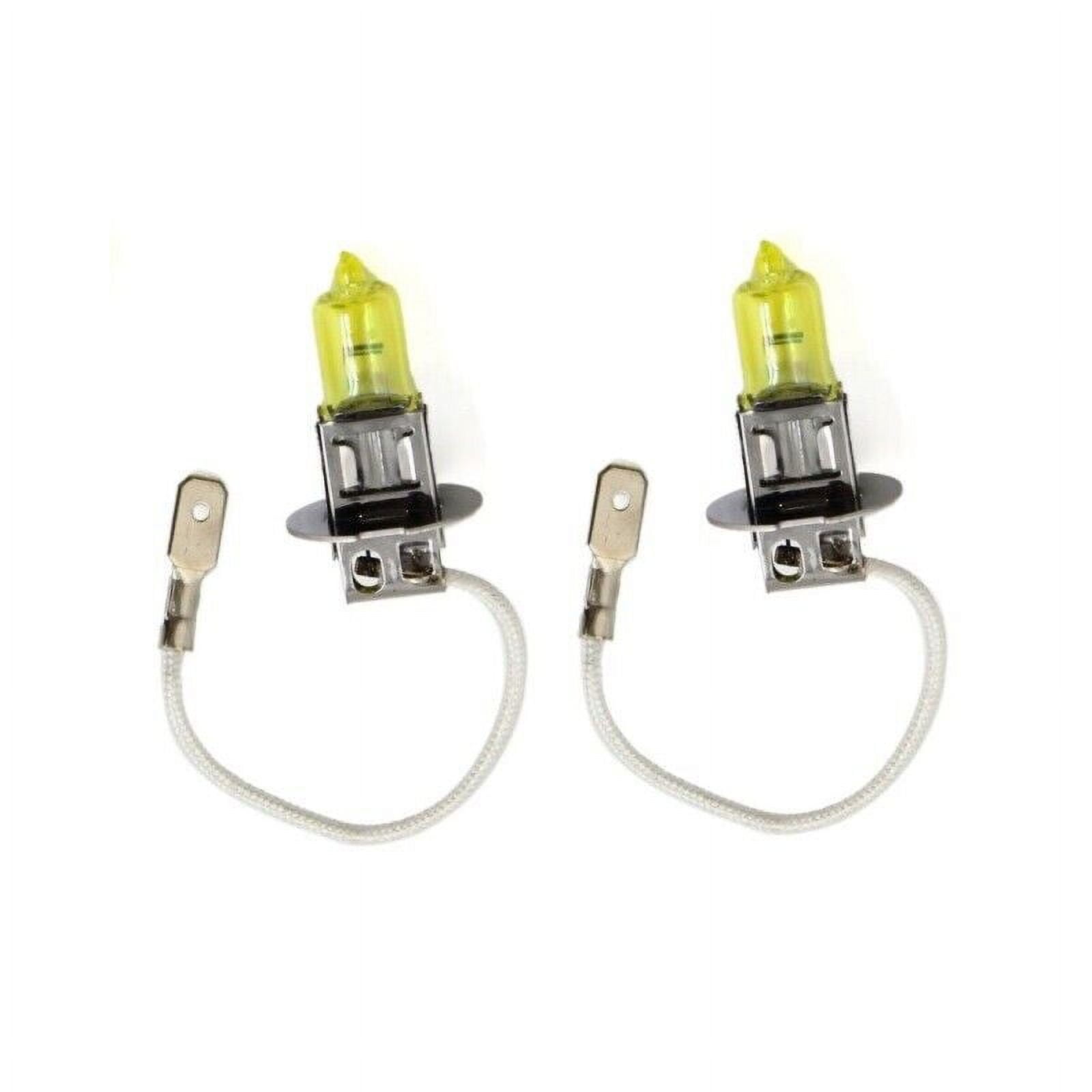 Halogen Headlight Xenon Lightbulb 12V 100W 5000K Pair Yellow High Low ...