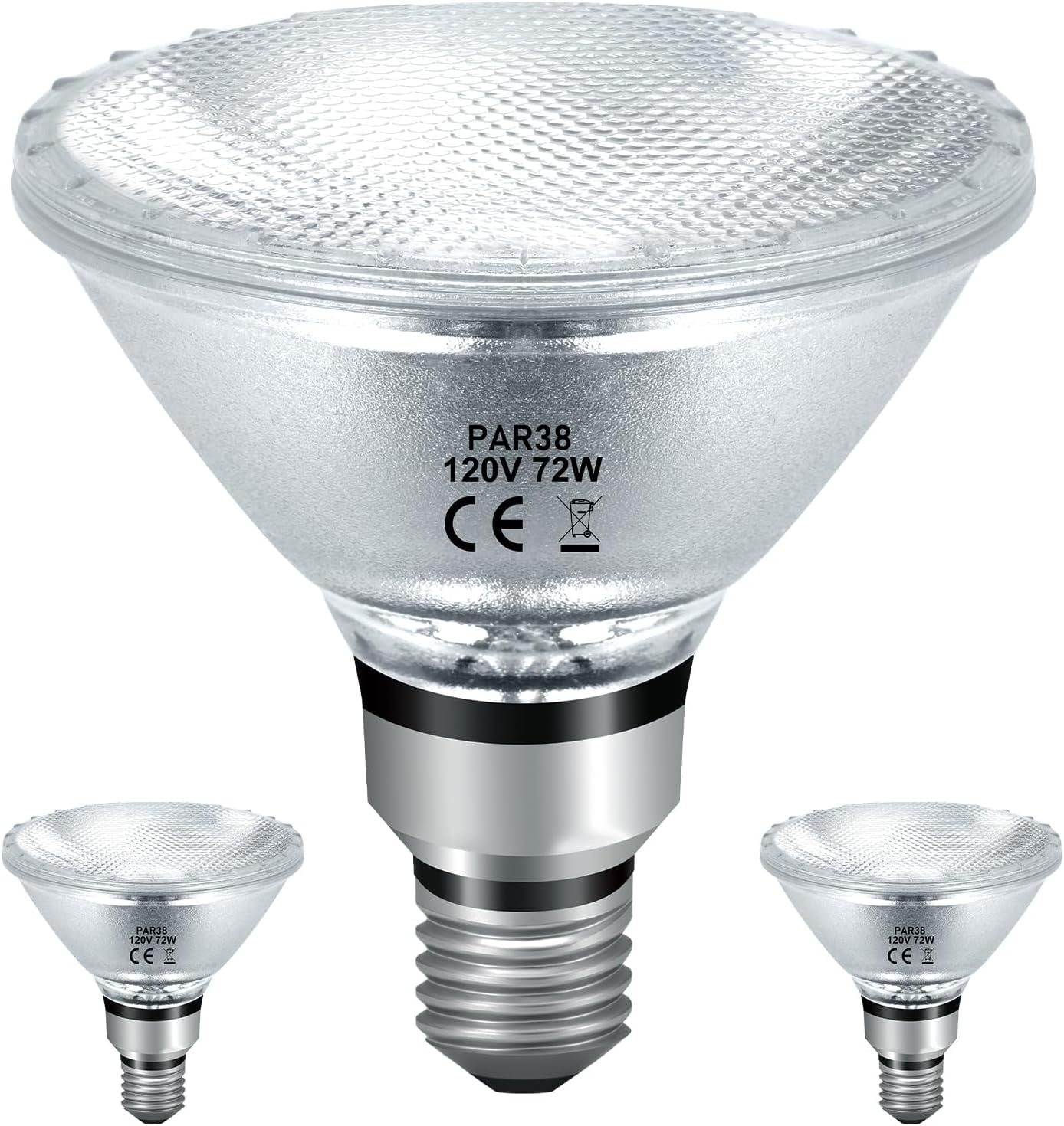 Halogen PAR38 Flood Light Bulbs 72W 120V, Dimmable Par38 Halogen Light ...