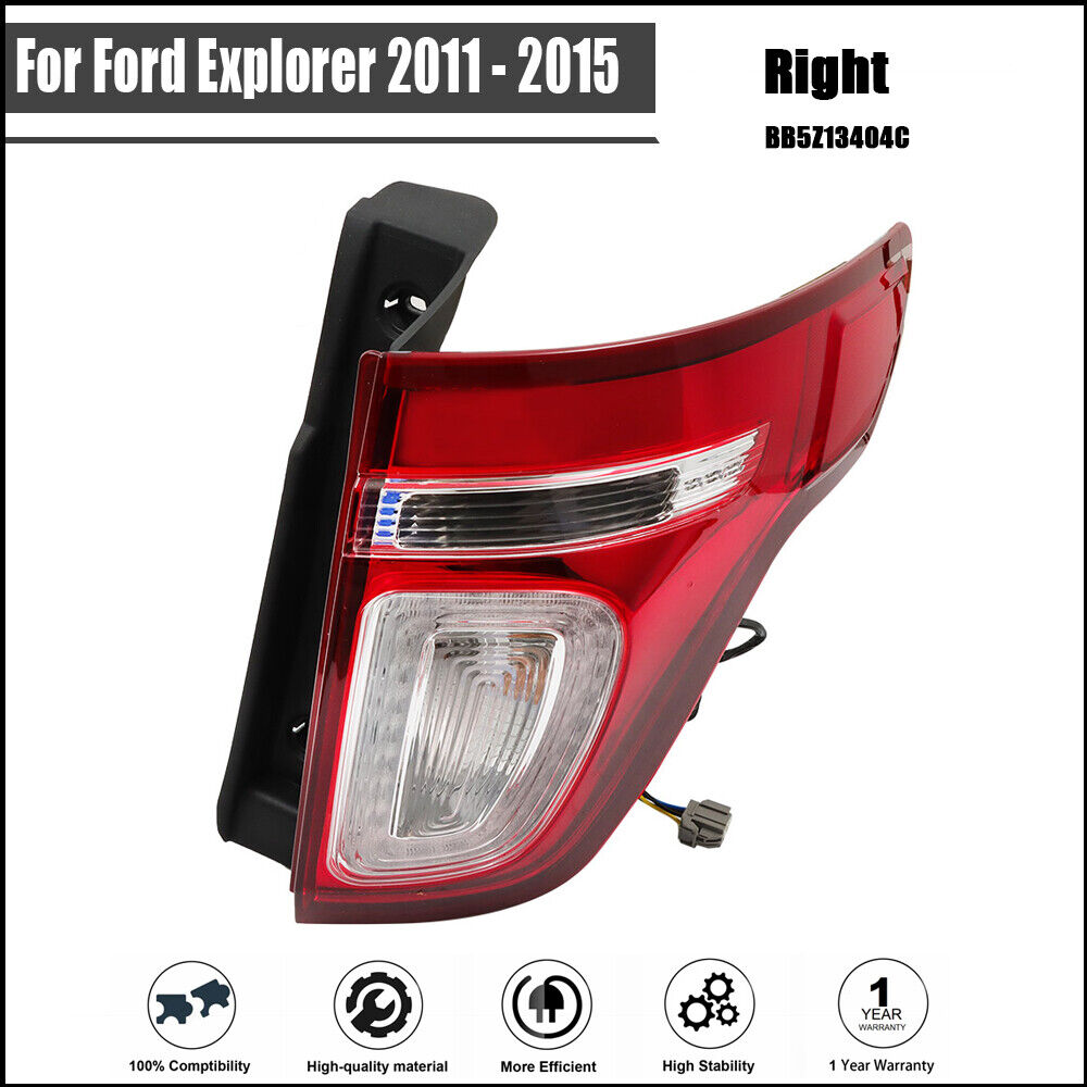 Halogen Right Passenger Side Tail Light Assembly For Ford Explorer 2011 ...