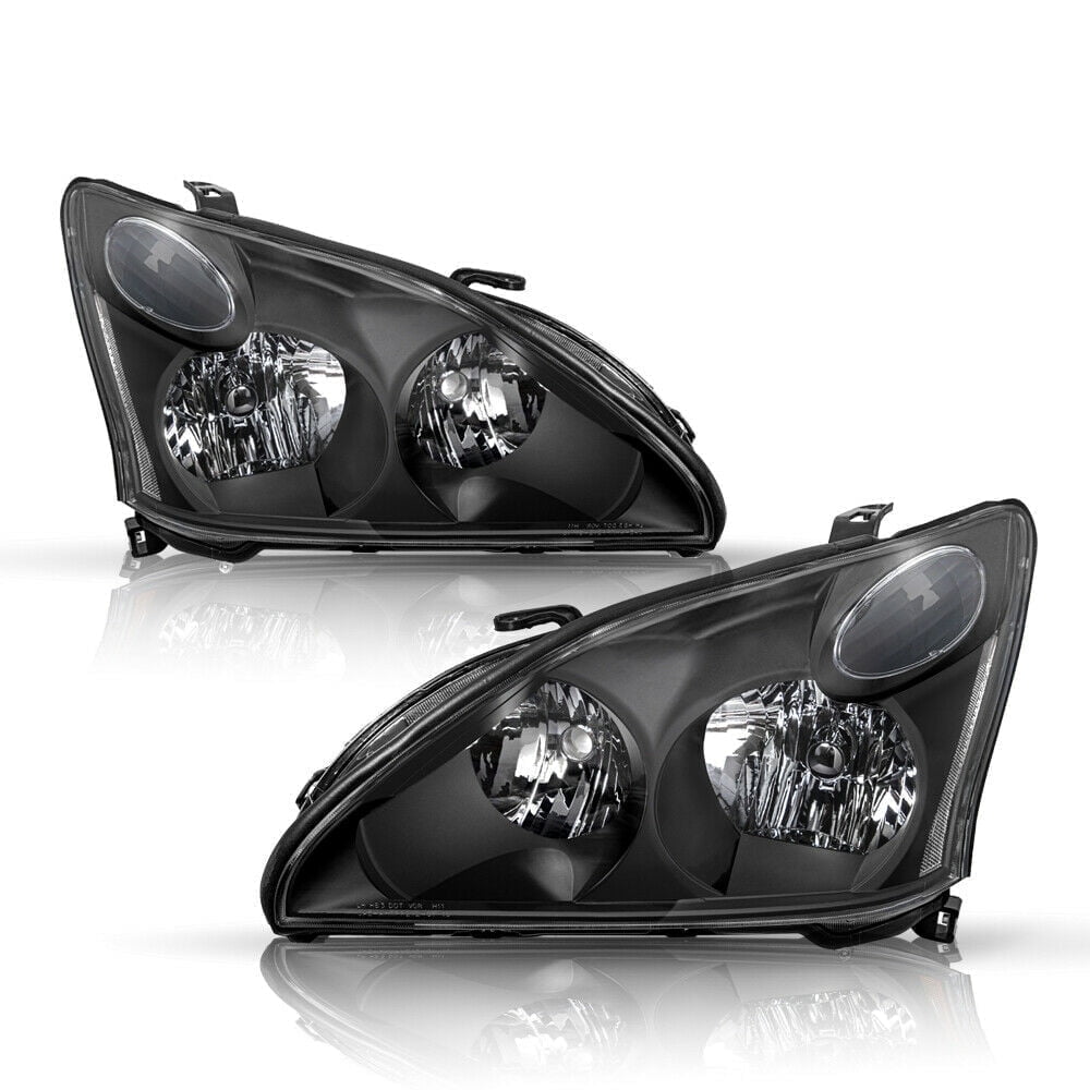 [Halogen Style] for 2004-2009 Lexus RX350 RX330 Black Headlights ...