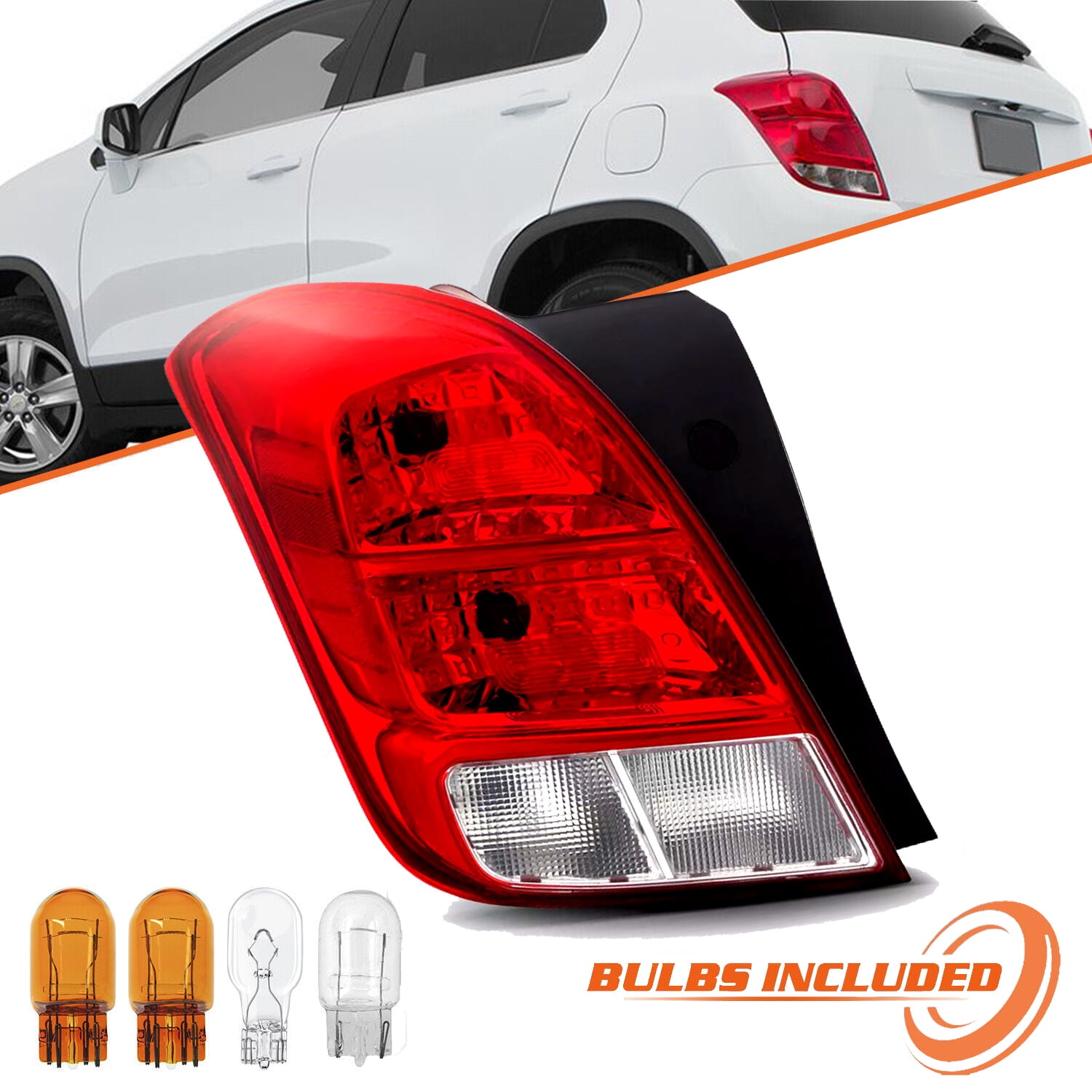 Halogen Tail Light For 2013-2022 Chevrolet Trax Red Brake Lamp W/ Bulbs ...