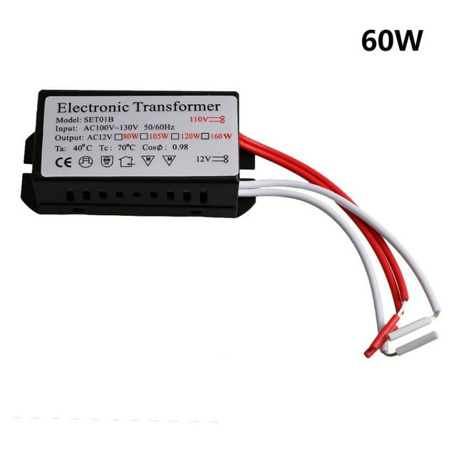 Halogen/Xenon Electronic Transformer Output 120V Input/12 Vac Output ...