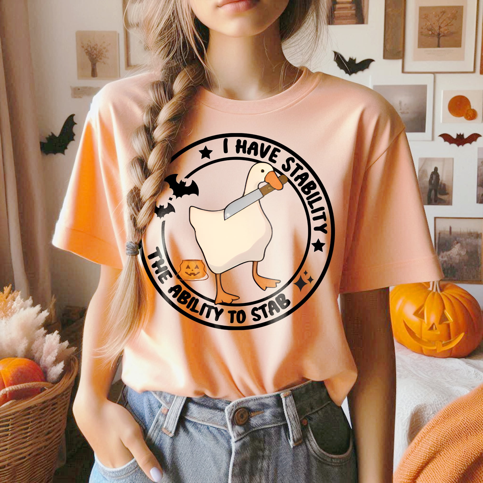 Haloween I Have Stability The Ability To Stab Silly Goose Shirt, Silly ...