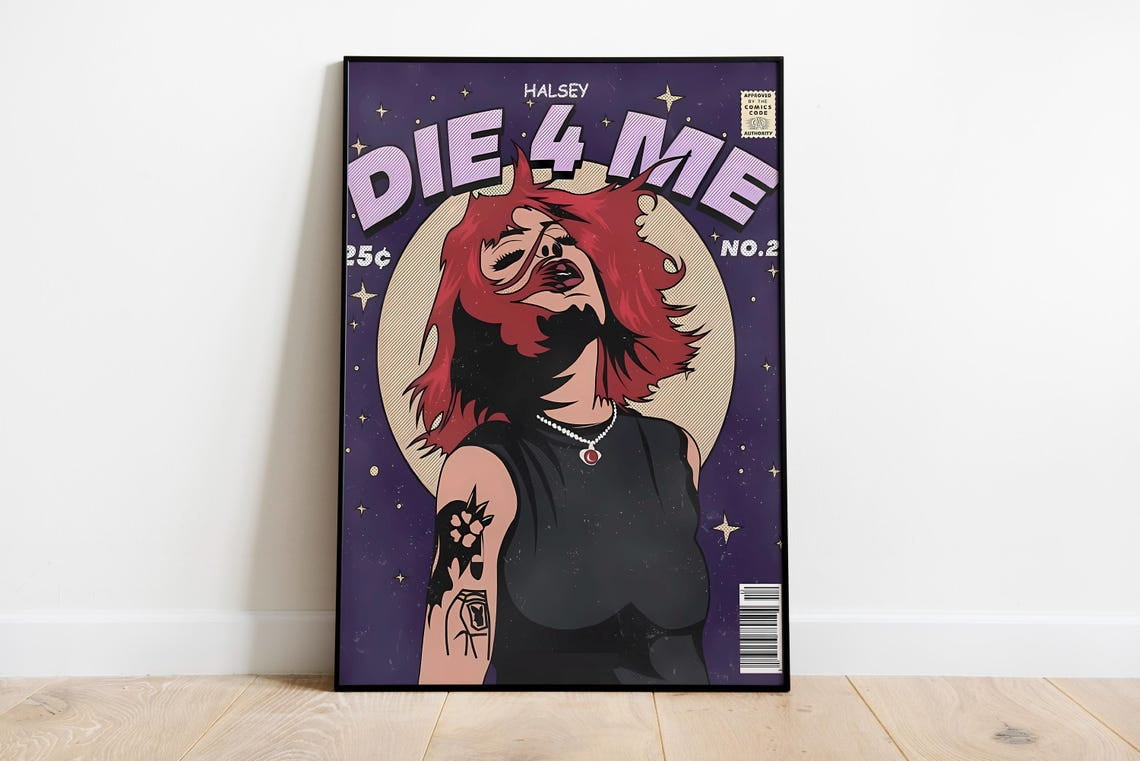 Halsey Album Cover : Music Wall Art Print #337, Unframed Canvas Size ...