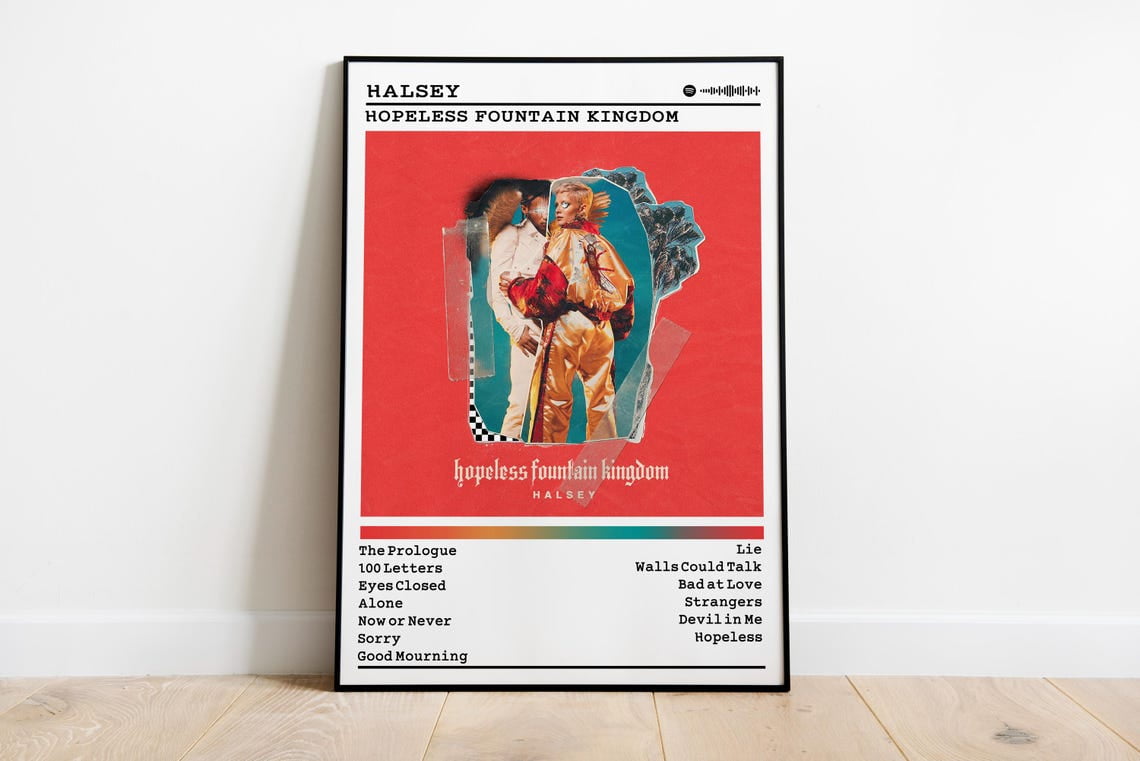 Halsey Hopeless Fountain Kingdom : Album Cover Art Print #339, Unframed ...