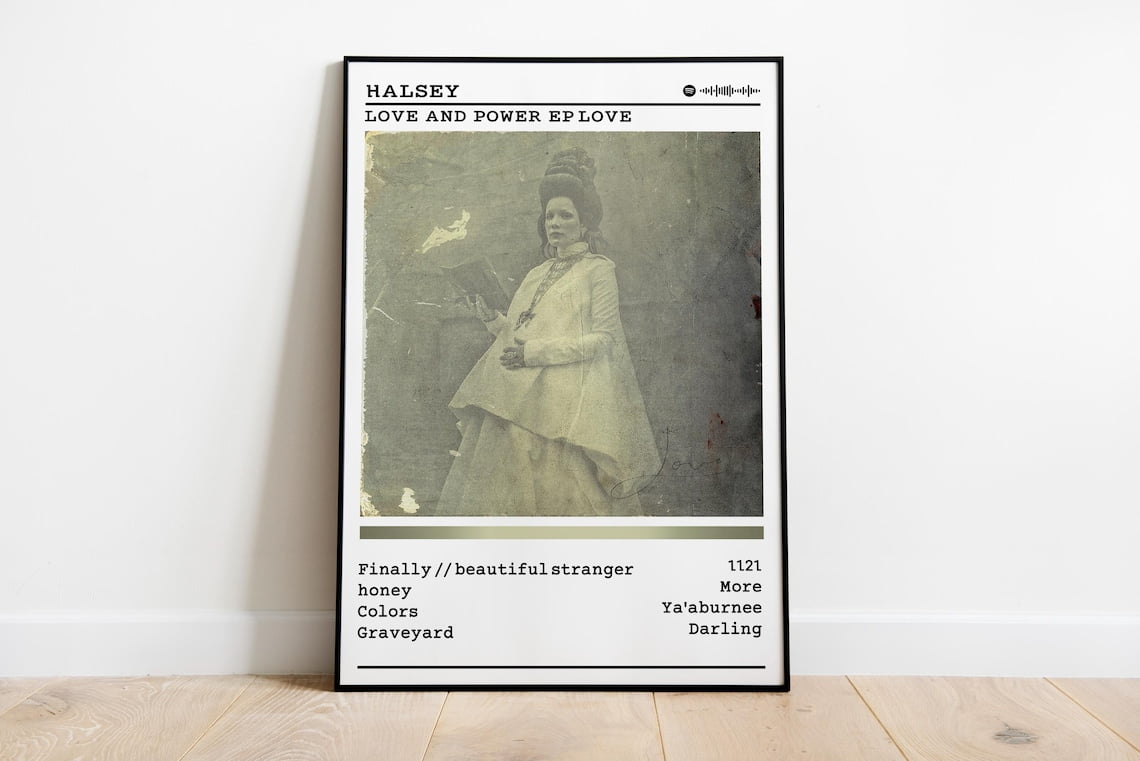 Halsey Love And Power Ep Album : Pop Music Wall Art #342, Unframed ...