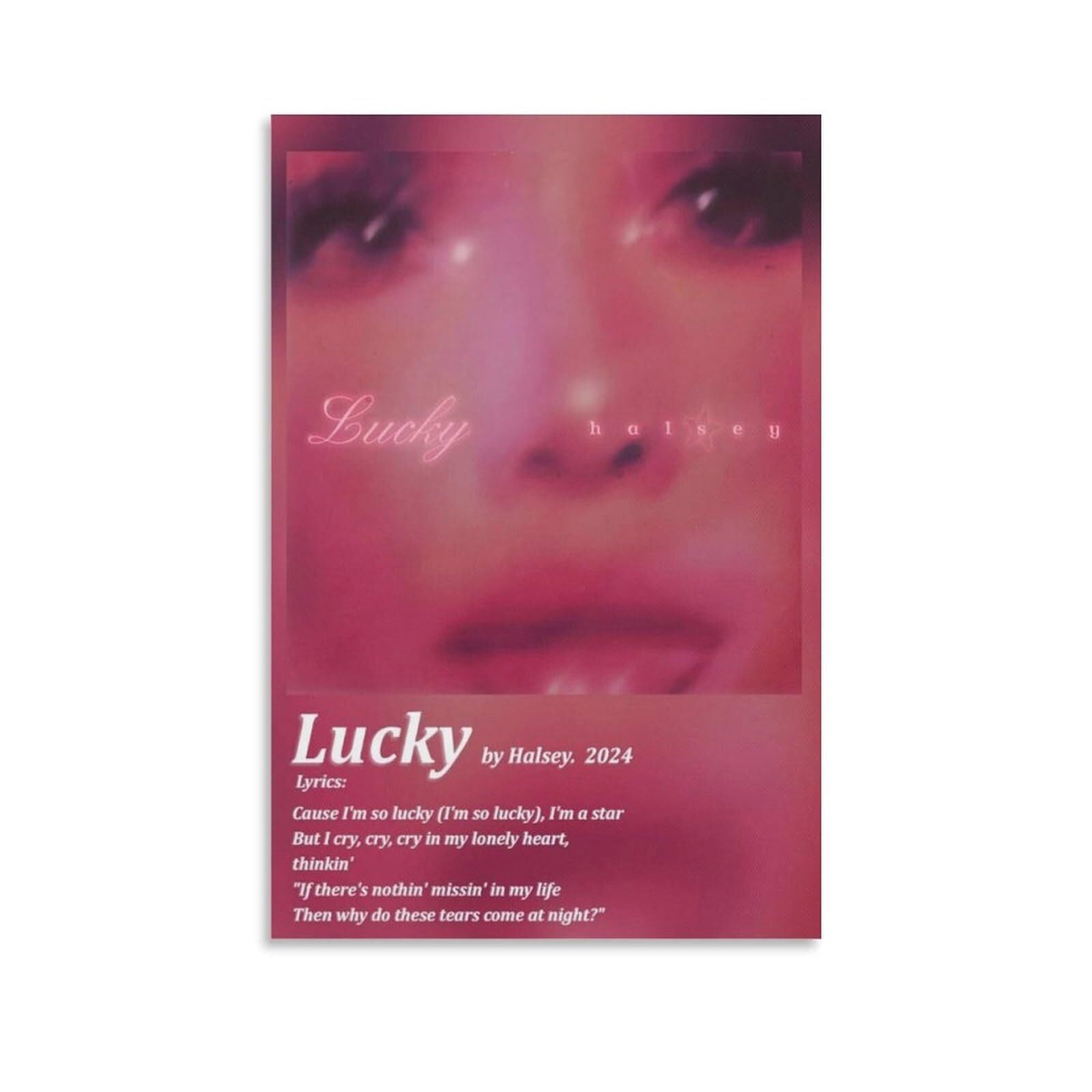 Halsey Lucky Canvas Poster Bedroom Decoration Landscape Office Valentine's Birthday Gift ...