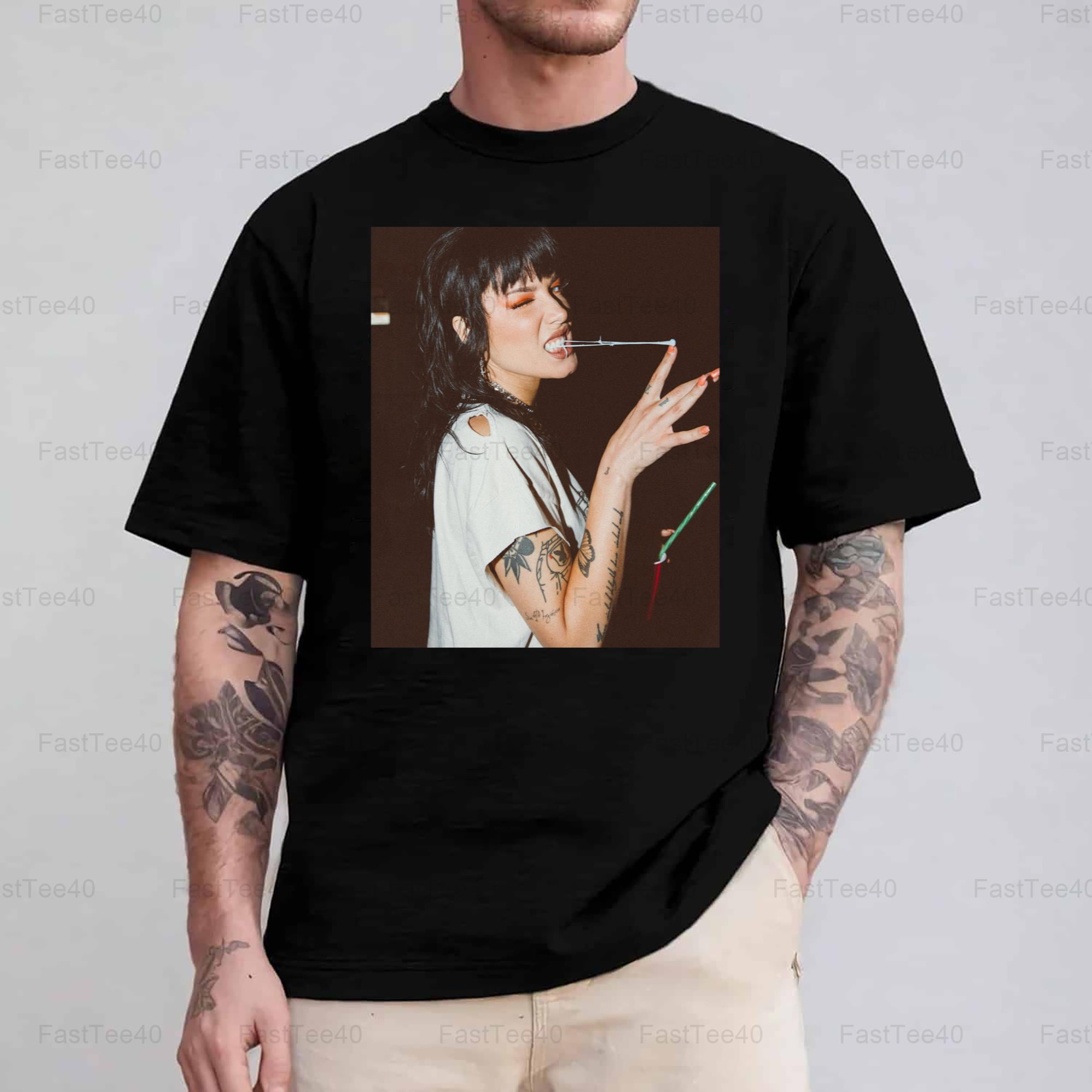 Halsey Music Artist Graphic Fan Gift Casual Wear Stylish Pop Tee Unisex ...