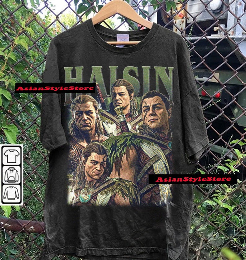 Halsin Baldurs Gate 3 Vintage T-Shirt, Halsin Unisex Bootleg Tee ...